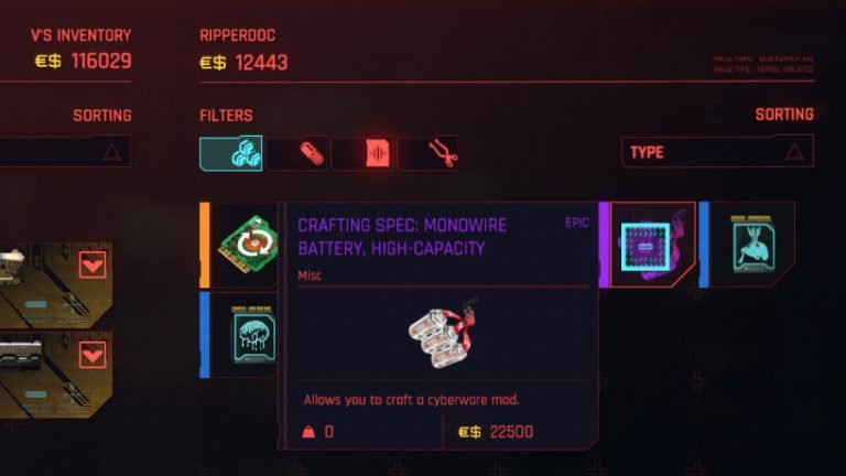 Cyberpunk 2077: Complete Crafting Guide and Crafting Spec Locations ...