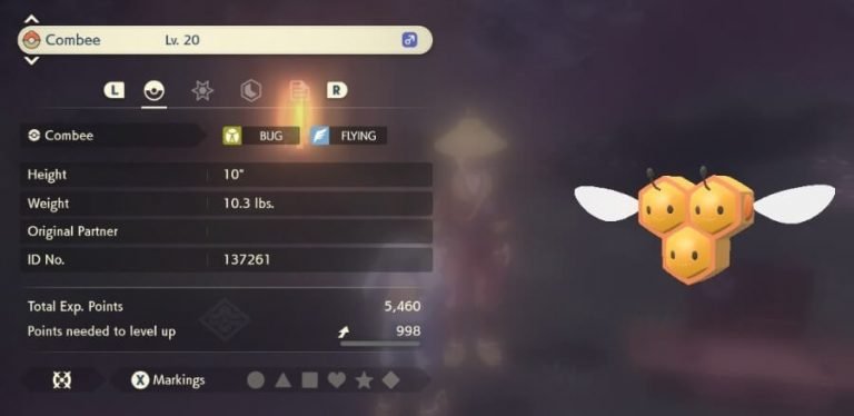 Pokémon Legends Arceus (Combee, Zubat, Unown, Magneton, & Dusclops ...