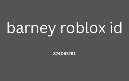 Barney Roblox ID